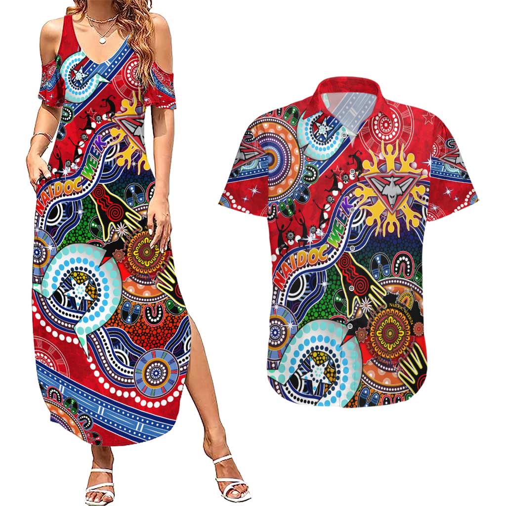 Custom NAIDOC Week 2024 Essendon Bombers Couples Matching Summer Maxi ...
